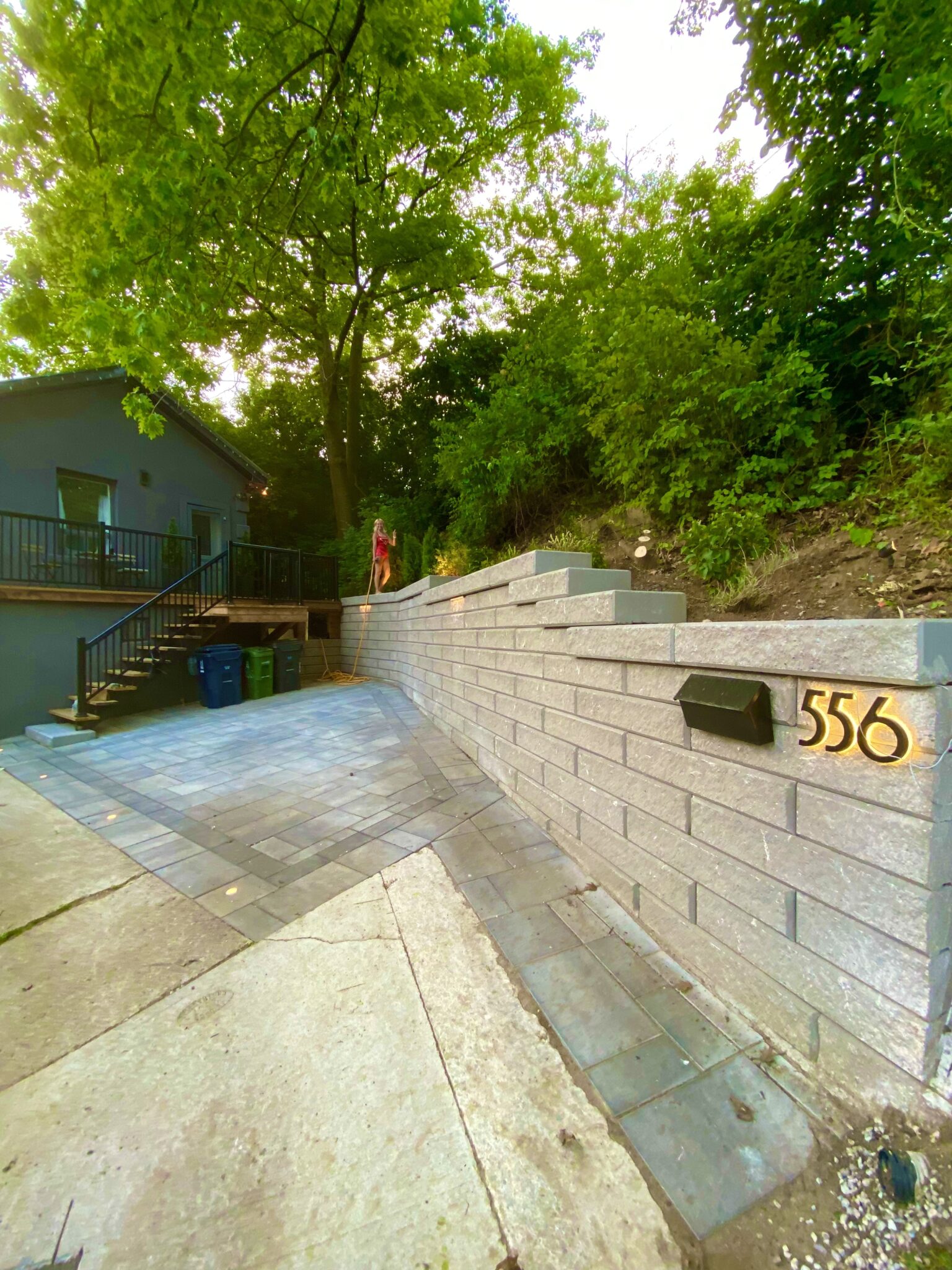 Front Porch • Retaining Wall - Joeys Landscaping